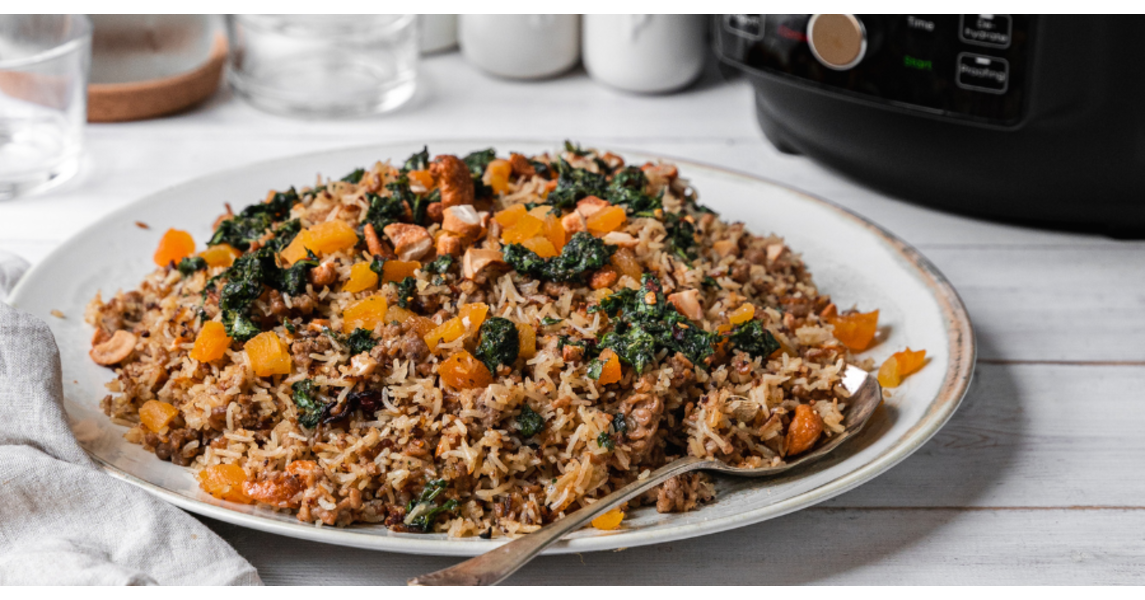 Pilaf cu miel în stil oriental